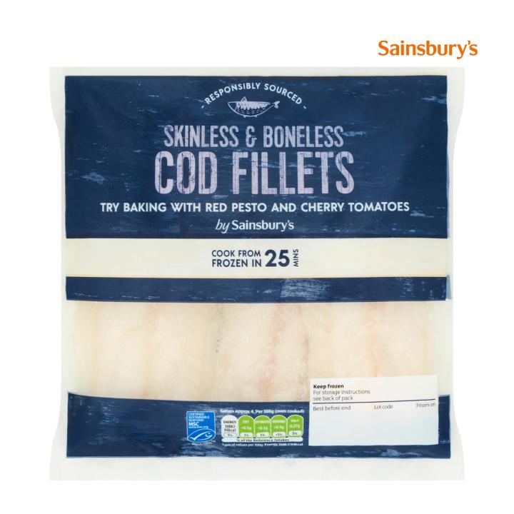 Sainsbury's Cod Fish Fillets 360G - Frozen | Lazada Singapore