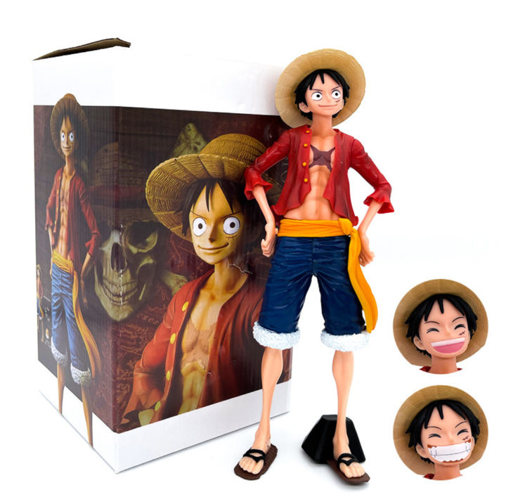 Anime Heroes Figure Doll Luffy Statue Action Figure Model One Piece ...