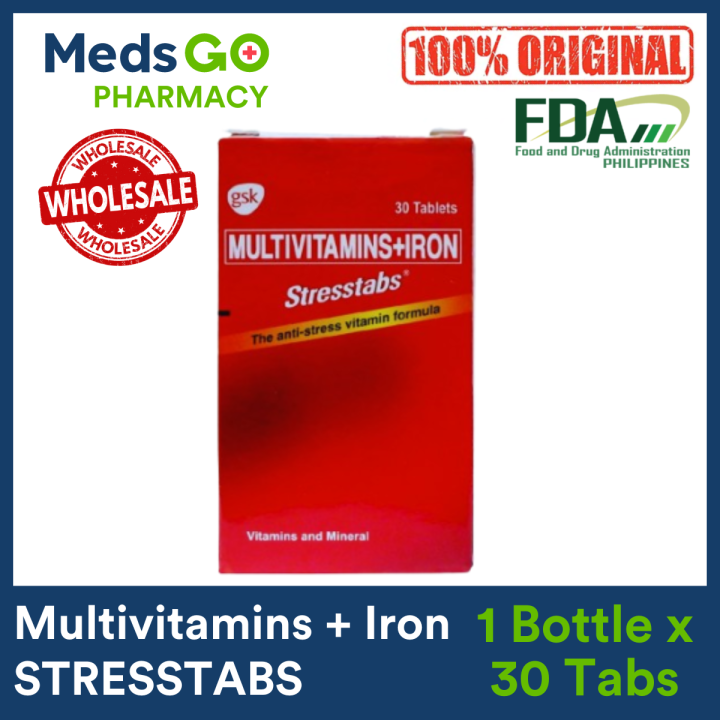 STRESSTABS Multivitamins + Iron - 1 Bottle x 30 Tabs | Lazada PH