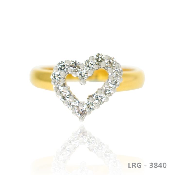 LRG-3840: 14K-YG Heart Design with Dia Ring | Lazada PH
