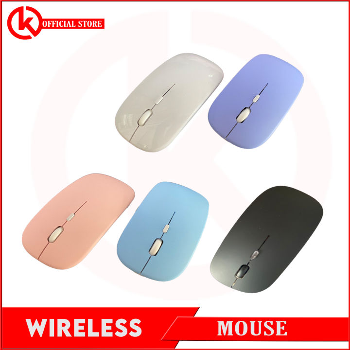 Keytech Slim Rechargeable Wireless Mouse, 2.4G Ultra Thin Wireless ...
