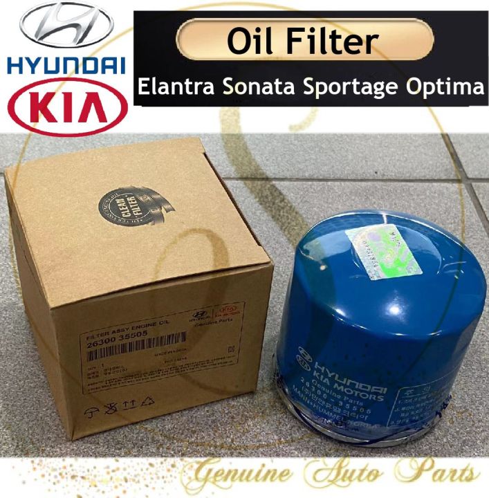 (100% ORIGINAL) HYUNDAI KIA Oil Filter Cerato Forte K3 K5 Optima ...