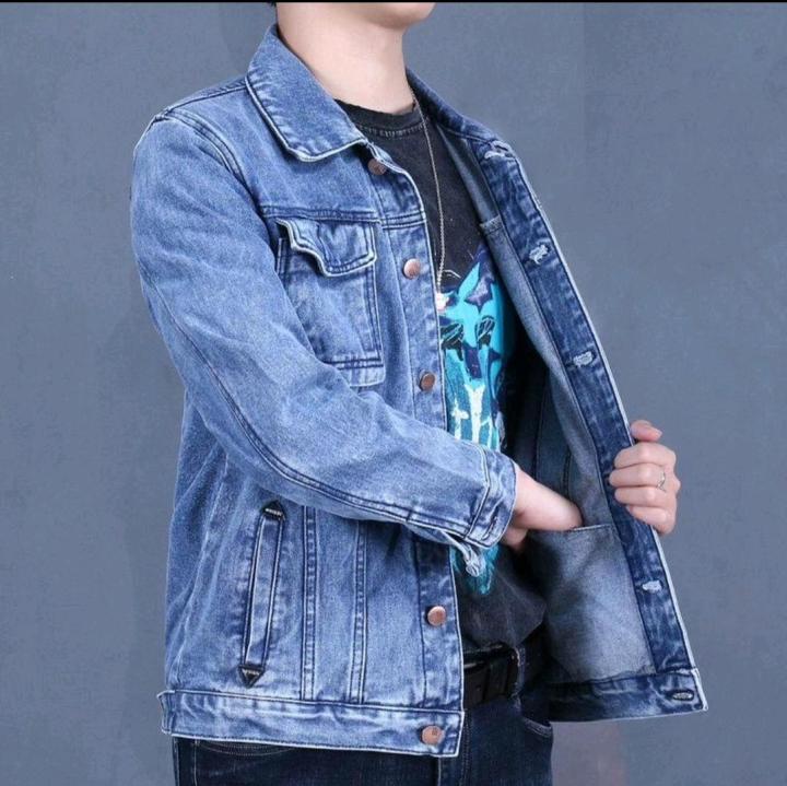 Men's jeans jacket sesuai lelaki meaterial denim /Big size Men's Denim ...