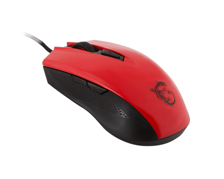 MSI Clutch GM 40 Ergonomic Ambidextrous Gaming Mouse - RED - MSI Clutch ...