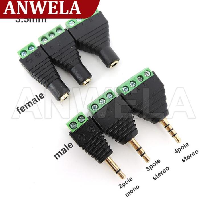 ANWELA Shop Audio Video AV 3.5mm 2 3 4 Pole mono Stereo 3.5 Male female ... ANWELA Shop Audio Video AV 3.5mm 2 3 4 Pole mono Stereo 3.5 Male female ...