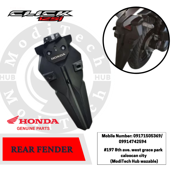 HONDA GENUINE REAR FENDER FOR CLICK 125i | Lazada PH