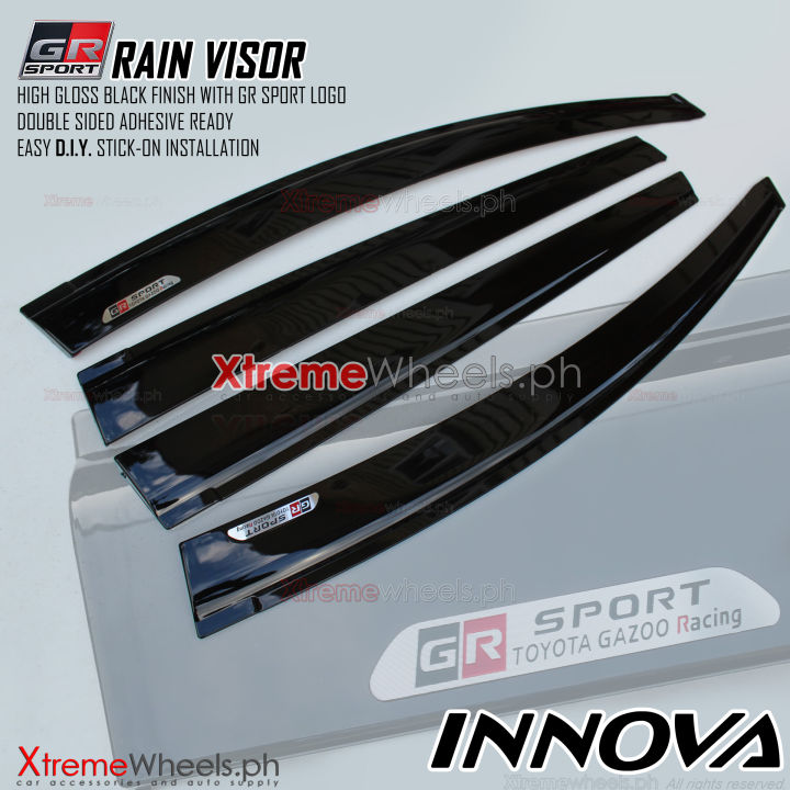 Toyota Innova 2016 to 2025 Gazoo Racing Thick slim Thailand Made Rain ...