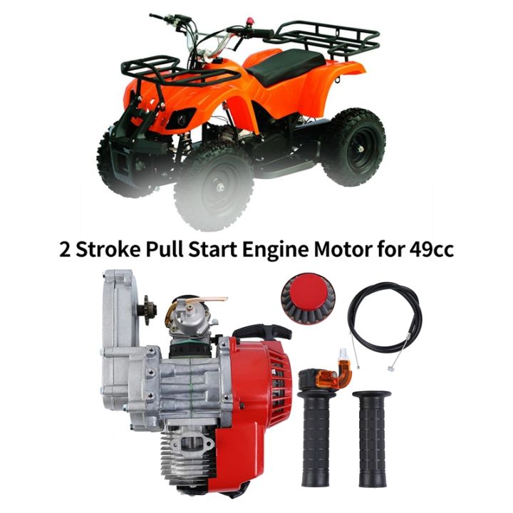 Pocket Bike Engine 2 Stroke Pull Start Engine Motor 49Cc Engine Mini ...