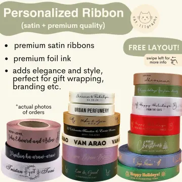 Shop Customized Ribbons with great discounts and prices online Sep 2024 Lazada Philippines