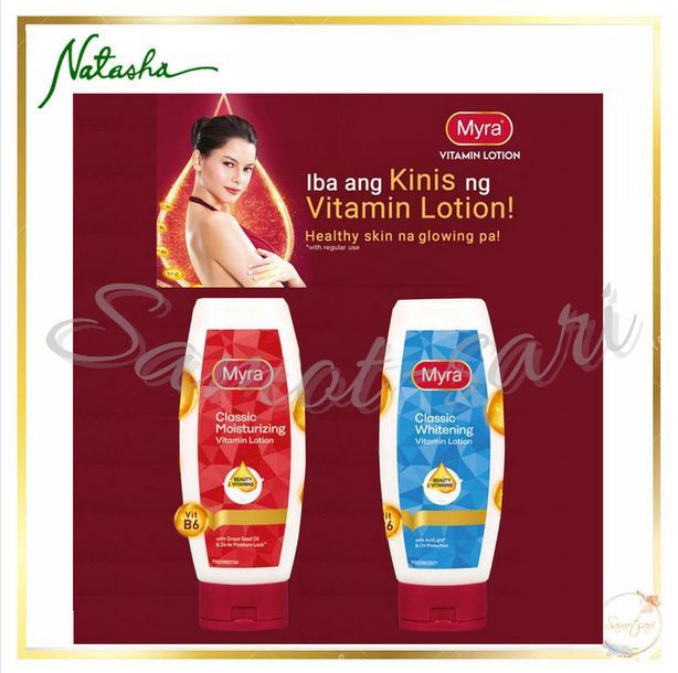 Natasha Myra Classic Vitamin Lotion 175 mL - Moisturizing / Whitening ...