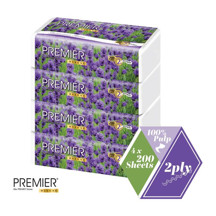 Premier Deluxe 2-Ply Soft Pack Tissue - 4 Boxes | Lazada Singapore