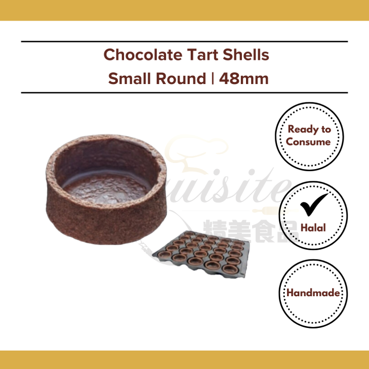 La Rose Noire LRN Chocolate Tart Shells Small Round 48mm | Halal| Ready ...