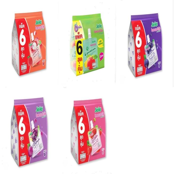 [HALAL][THAI SNACK] JELE BEAUTIE COLLAGEN JELLY (140G x 6 PCS / PACK ...
