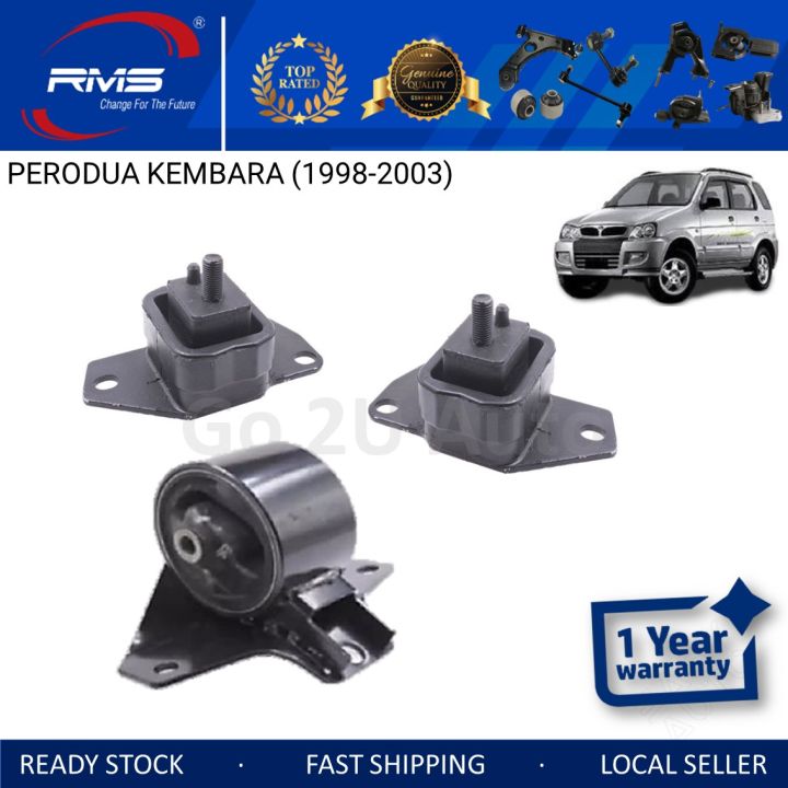 RIMS BRAND ENGINE MOUNTING 1 SET 3PCS - PERODUA KEMBARA 1.3 CC AUTO ...