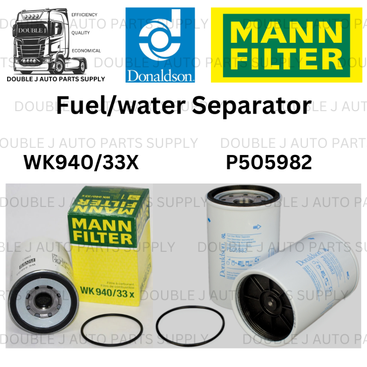 Original Donaldson/Mann Fuel/water separator filter (P505982/WK940/33x ...