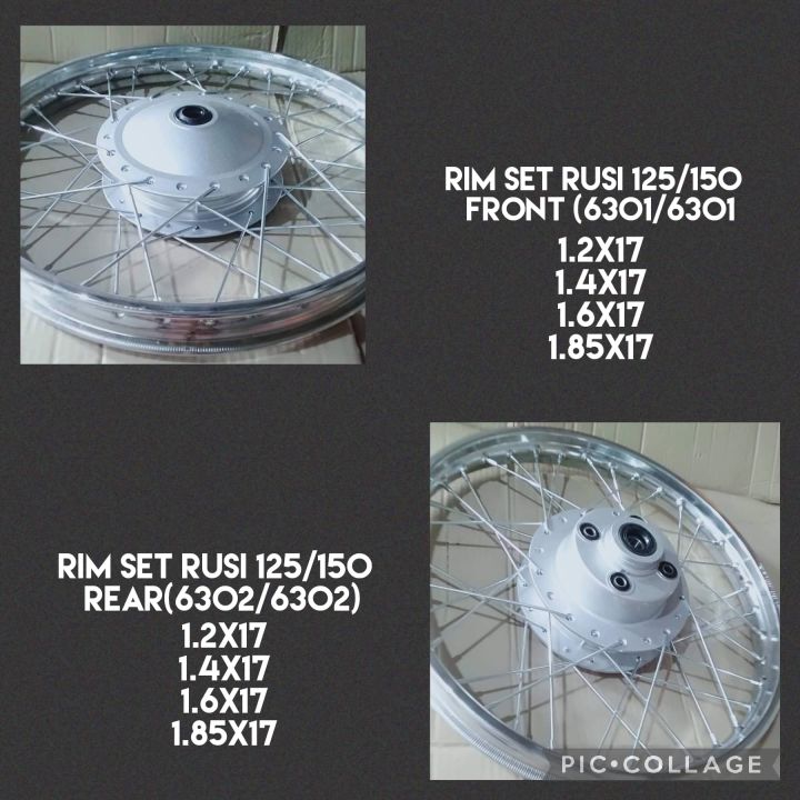 RIM SET RUSI125/150 | Lazada PH