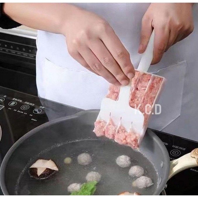 Four Tubes Meatball Maker Tool, Non-Stick Plastic Meatball Maker with ...