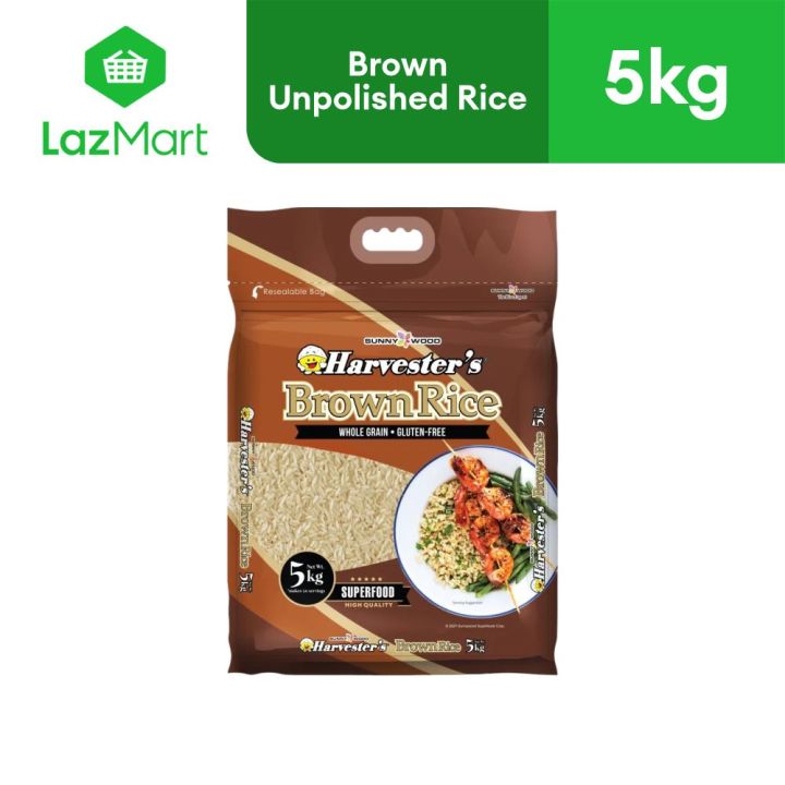 Harvesters Brown Unpolished Rice 5kg | Lazada PH
