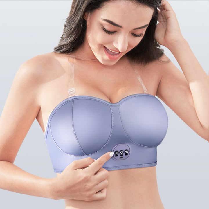 Charging Electric Breast Massage Bra Vibration Chest Massager Growth
