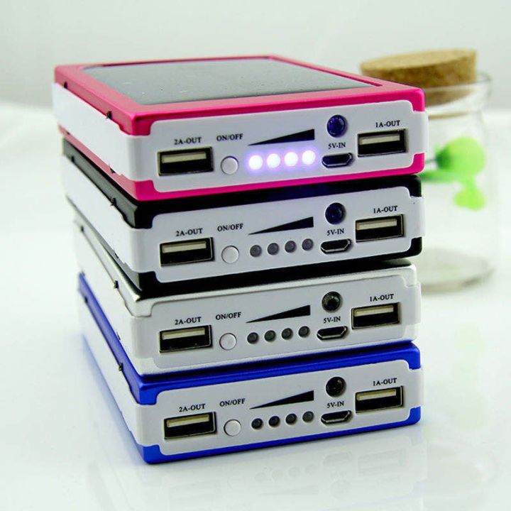 Solar Power Bank Dual USB Portable Solar Charger Universal Power Bank ...