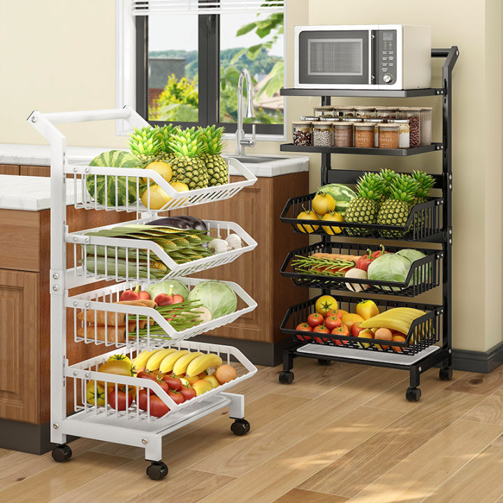 【Borong Ready Stock】Storage Rack Trolley Rak Dapur Multipurpose Kitchen ...