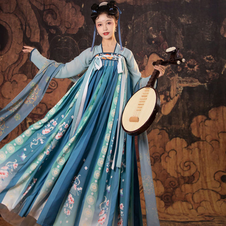 Women Dress Hanfu Oriental Dance Costumes Chinese Traditional Ancient ...