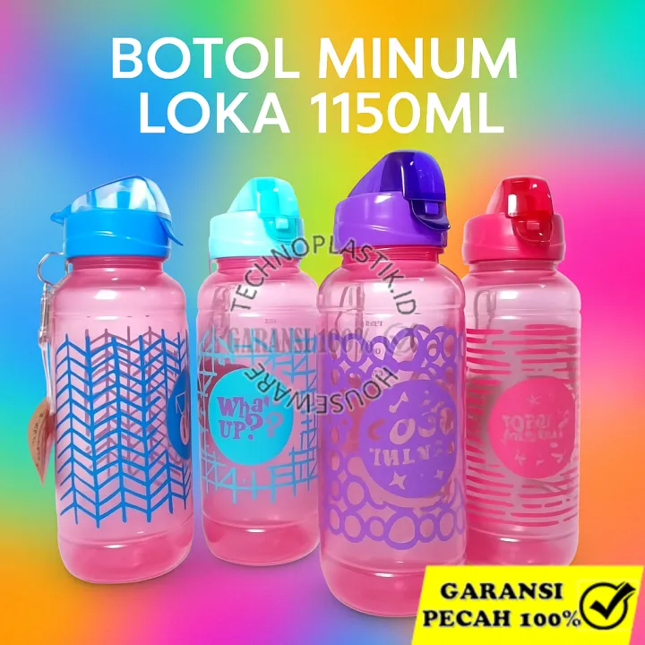 TECHNOPLAST Botol Plastik Minum Loka 1150 ML | Lazada Indonesia
