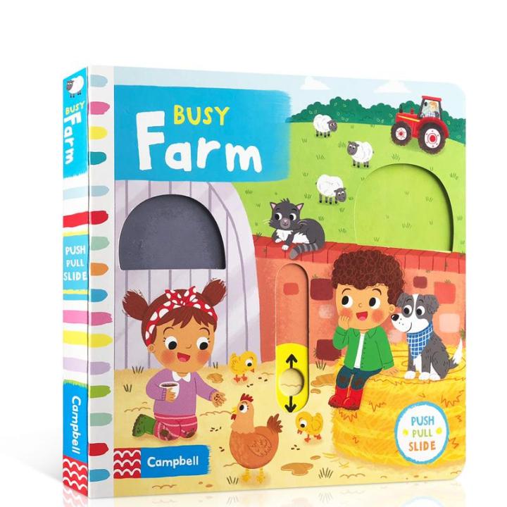 milumilu Busy Farm Children's toy cardboard book | Lazada