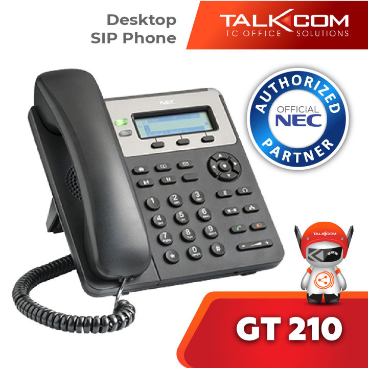 NEC GT210 SIP Phone GT210 ITX-1615-1W(BK) TEL | Lazada