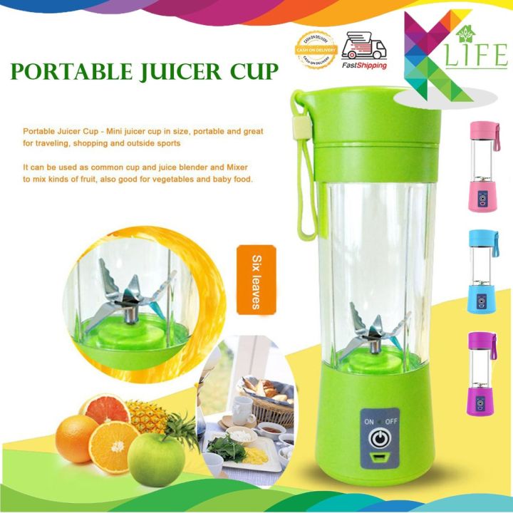 K.Life Portable Juice Cup Blender HM-03 Rechargeable | Lazada PH