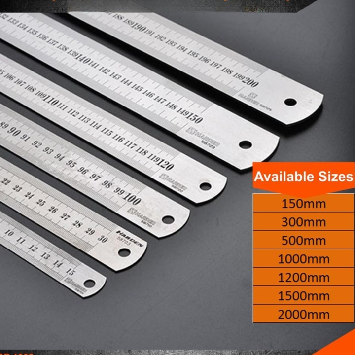 PINK Stainless Steel Measuring Double-sided Scale Ruler 30cm/60cm High ...