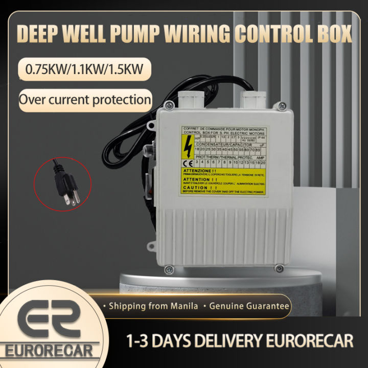 Deep Well Pump Control Box Household Submersible Pump Controller 220V 0 ...