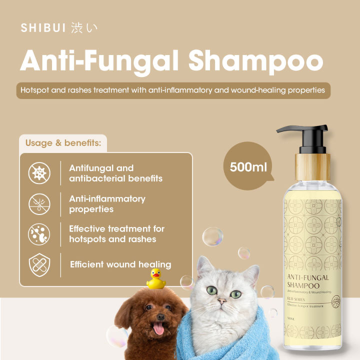 SHIBUI Pet Anti-Fungal Shampoo 500ML (Eco Series) - Anti-Inflammatory ...