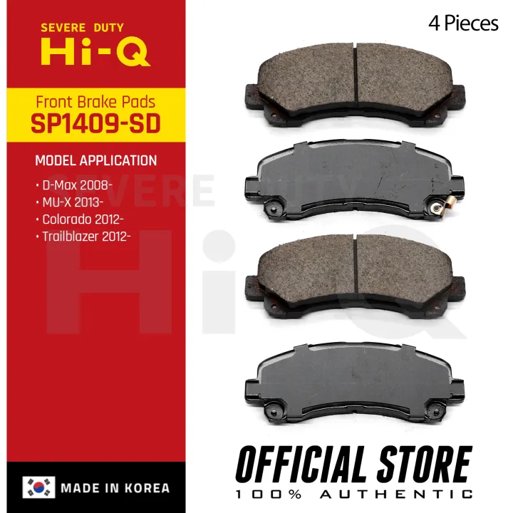 Roadfit Hi-Q Severe Duty Brake Pads for Isuzu D-Max, Mu-X, Chevrolet ...