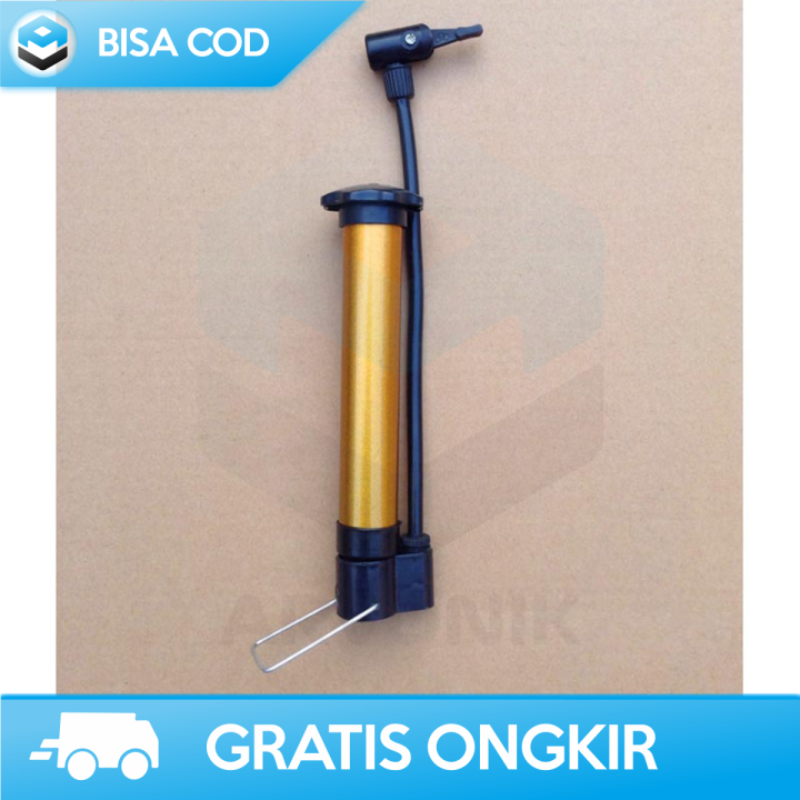 POMPA ANGIN BAN SEPEDA TIER AIR DESAIN MINI PORTABLE ALUMINIUM PLASTIK ...