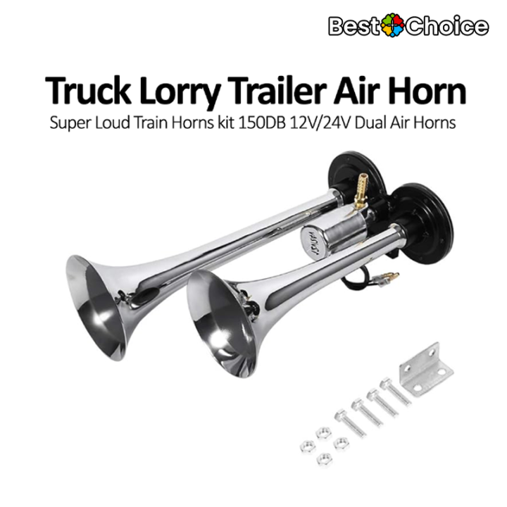 Air Horn 12/24V Truck Lorry Trailer Air Horn High Frequency Loud Hon ...