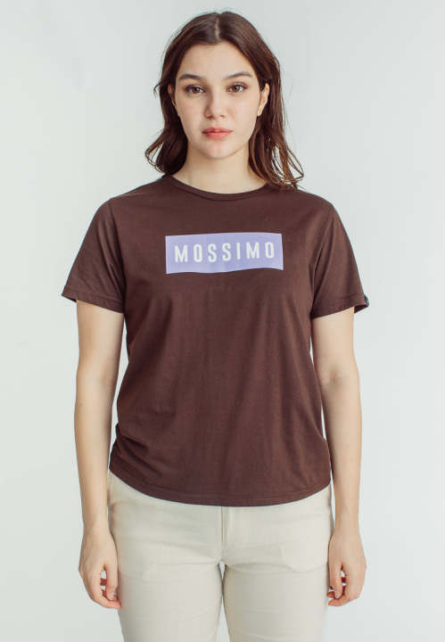 Mossimo Natalie Choco Brown Classic Fit Tee | Lazada PH