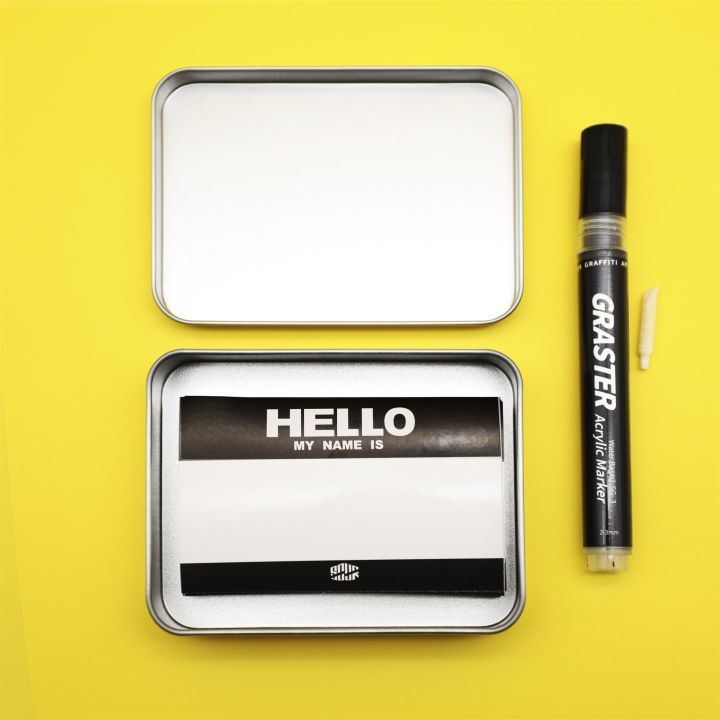 SOUR HELLO MY NAME IS Signature Sticker Graffiti Sticker Label Paper ...