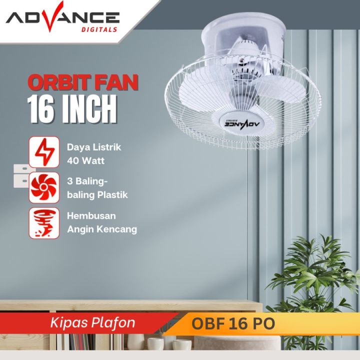 ORBIT FAN ADVANCE OBF-16 KIPAS FLAPON KIPAS WALL FAN KIPAS ADVANCE ...