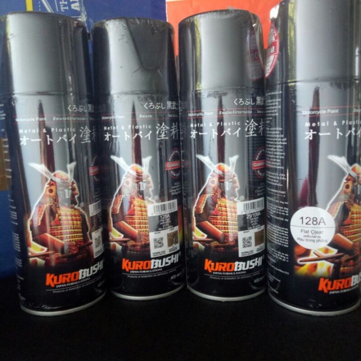 SAMURAI PAINT CLEAR 128 // FLAT CLEAR 128A // Cat Semprot Samurai ...