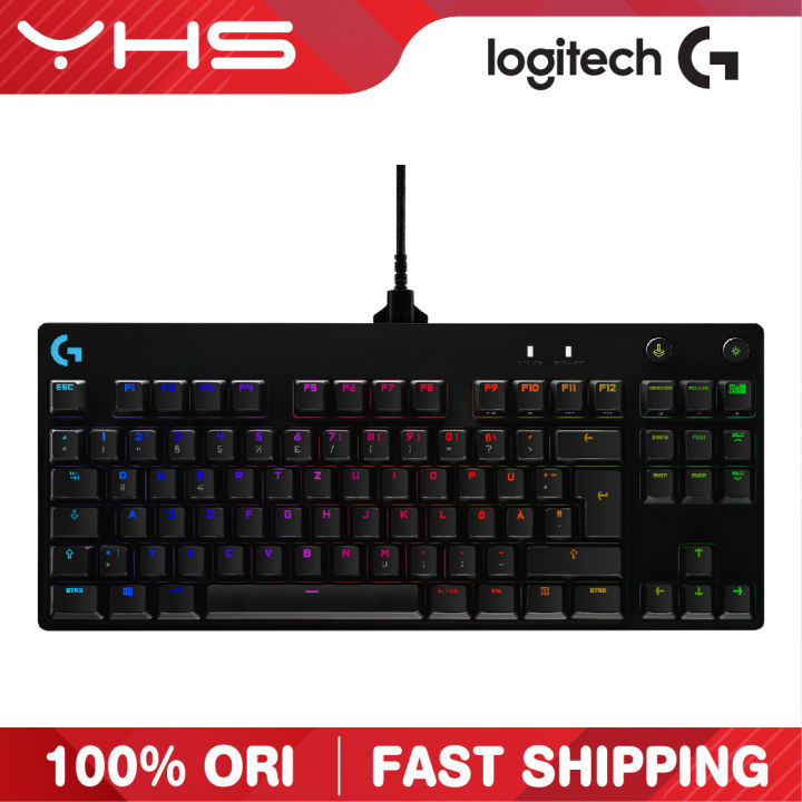 LOGITECH G PRO TKL Mechanical Gaming Keyboard with GX Clichy Switches ...
