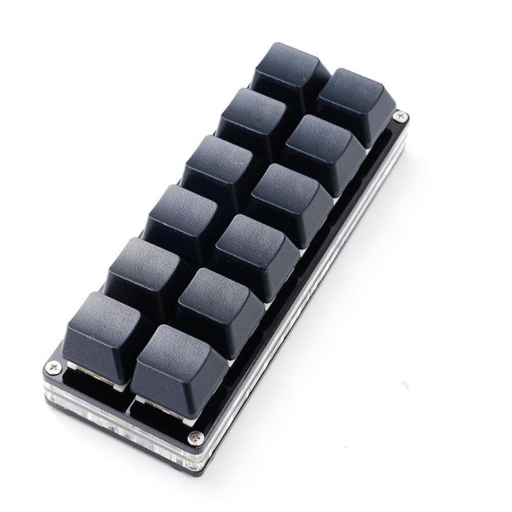 Mini Keypad 12 Key Macro Keyboard DIY Custom Shortcut Mechanical ...