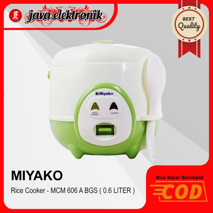 Miyako 3 in 1 Rice Cooker 0.6 Liter MCM-606 BGS GARANSI RESMI | Lazada ...