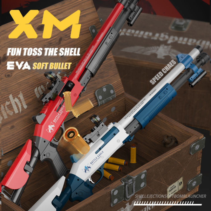 New arrival soft bullet gun XM1014 Shot gun Set with Foam Darts and ...