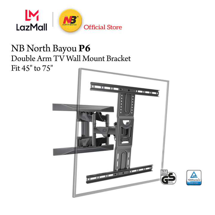 NB North bayou P6 43 to 75 inch Full Motion Cantilever TV Wall Mount ...