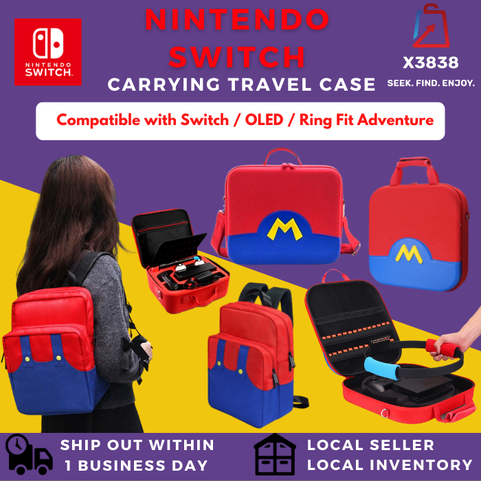 Nintendo Switch Super Mario Series Case Backpack Ring Fit Adventure ...