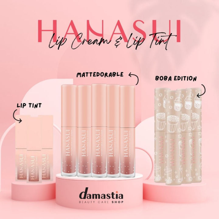 HANASUI Lip Cream Mattedorable Boba Edition Lip Tint Stain | Lazada ...
