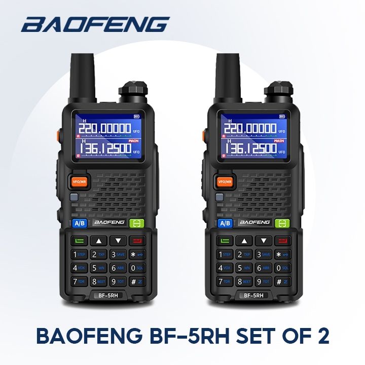Baofeng UV5RH Walkie Talkie Power High Capacity Multi Band Two Way ...
