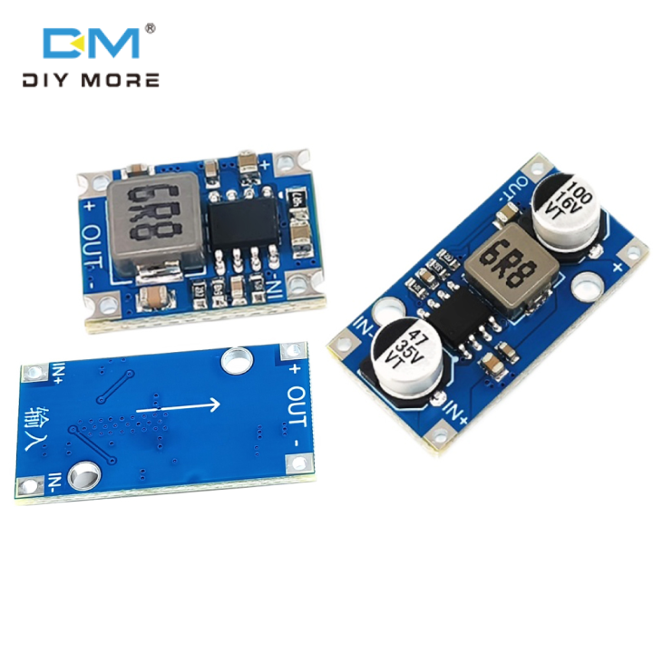 diymore DC 30V to 5V Buck Converter Mini Voltage Regulator Board DC 6-30V Step Down to 5V 9V 12V ...