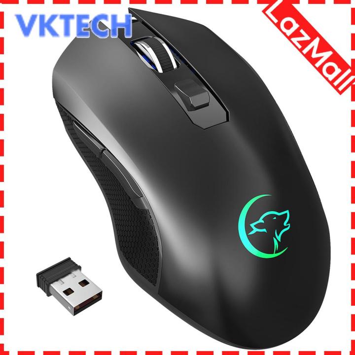 G851 Wireless Mouse 2.4G Receiver 2400DPI Rechargeable Colorful Mute ...